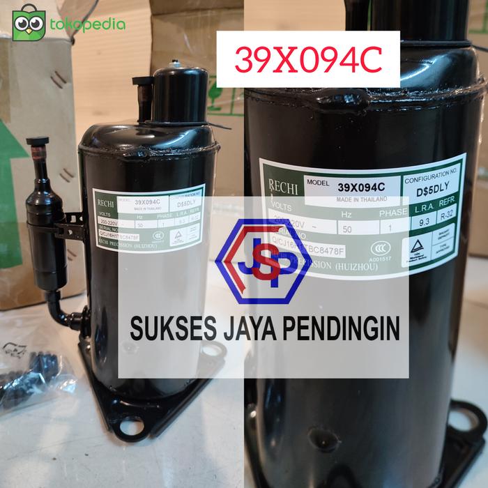 Jual Compressor AC Rechi 39X094C 1PK R32 / Kompresor Rechi 39X094C ...