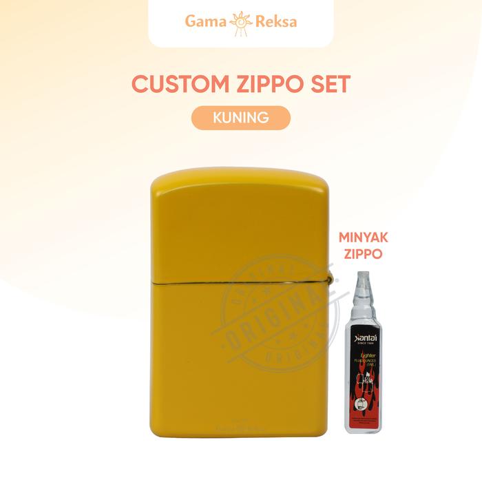 Jual Zippo Warna Set Custom Print/Cetak UV Full Warna Gradasi/Minyak ...