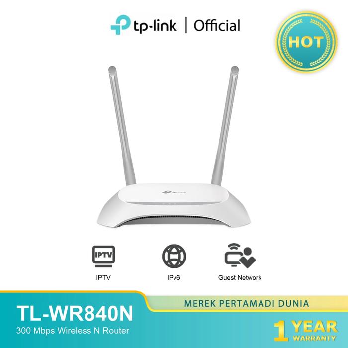 Promo TP-Link TL-WR840N | BEST SELLER | 300Mbps WiFi N Router I IPv6 IPTV | Router | Access ...