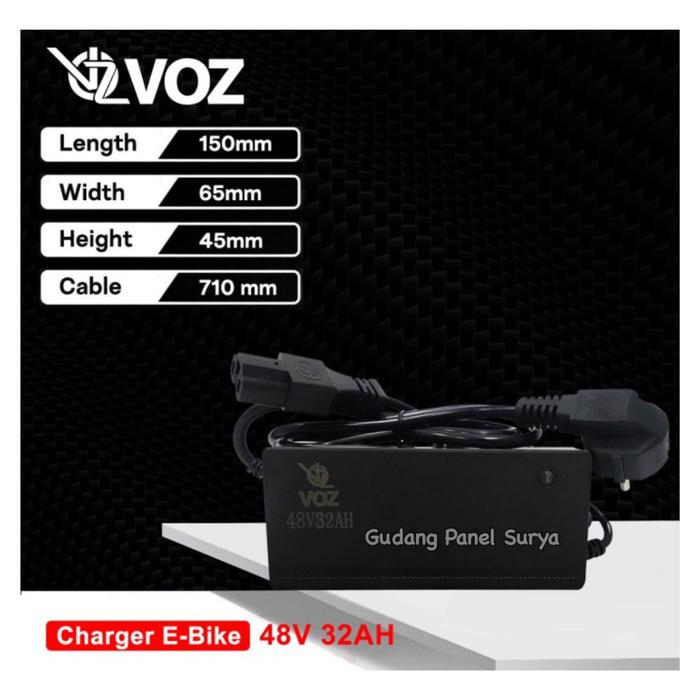 Jual VOZ Charger Aki Sepeda Listrik 48V 32AH charger aki e-bike 48v 38ah - Jakarta Barat ...