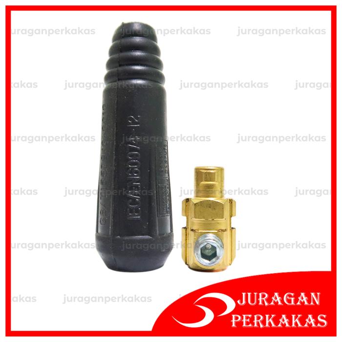 Jual RYU KONEKTOR MALE KABEL MESIN LAS LISTRIK 10 - 25 MM CONNECTOR ...