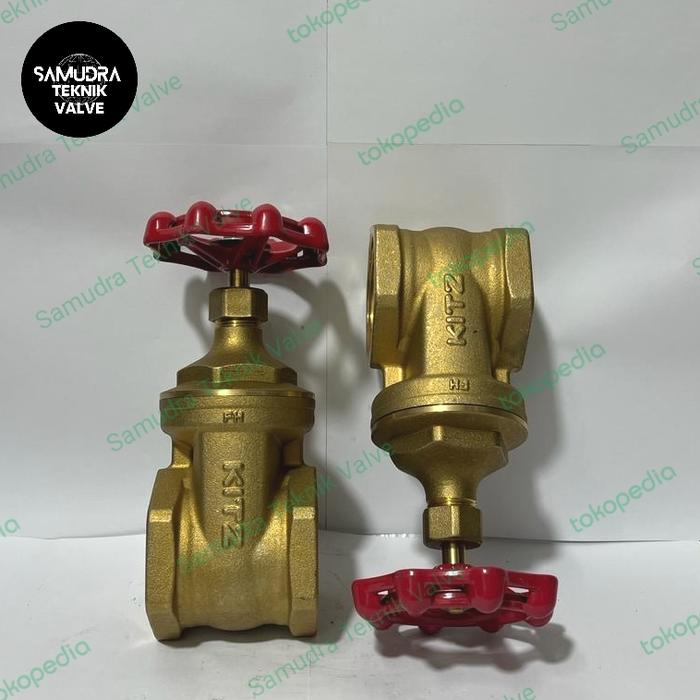 Jual GATE VALVE 1" INCH KITZ KUNINGAN CLASS 125 DN25 DRAT - Jakarta ...
