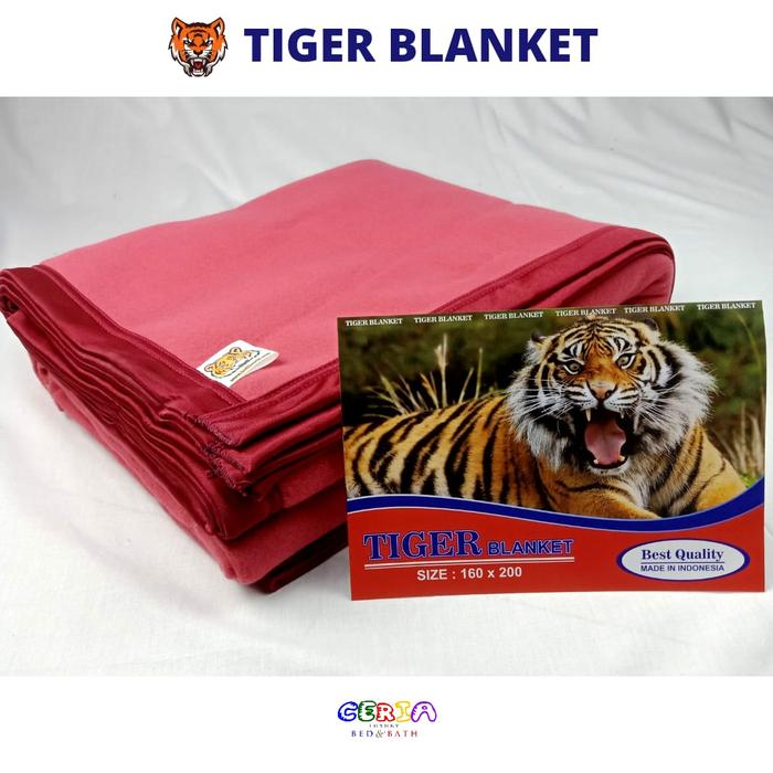 Jual Selimut Hotel Polos Merk TIGER Warna COKLAT TUA Uk. 160x200cm ...