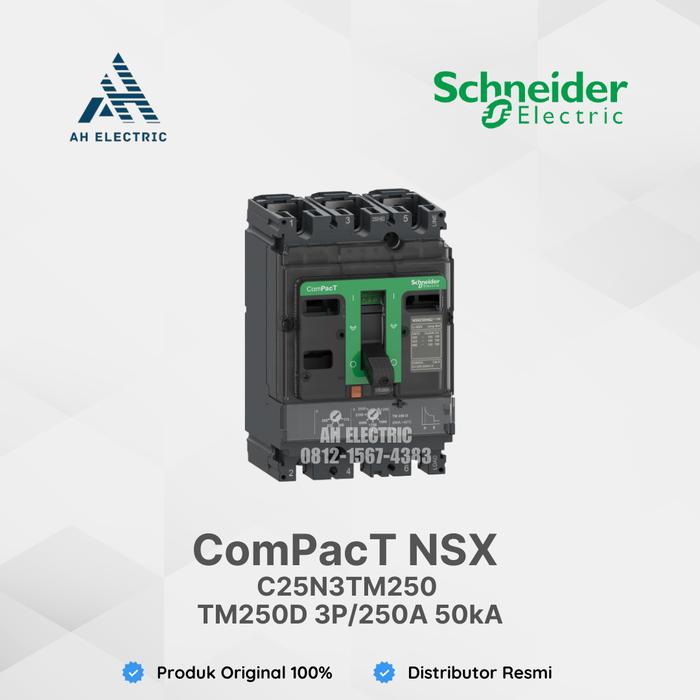 Jual Schneider MCCB 3P 250A 50kA NSX250N C25N3TM250 TM250D - Kota ...