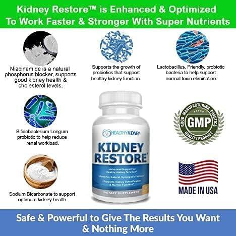 Jual Kidney Restore Supplement To Support Normal Kidney Function 60 ...