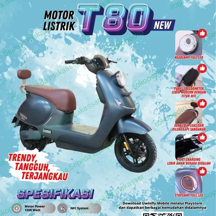 Jual MOTOR LISTRIK UWINFLY T80 1200 WATT TERBARU 2024 GARANSI RESMI ...
