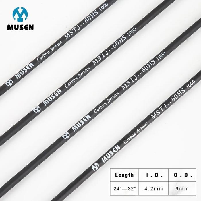 Jual Shaft Musen Mix Carbon Anak Panah Arrow Musen - MSTJ-78HS , 1000 ...