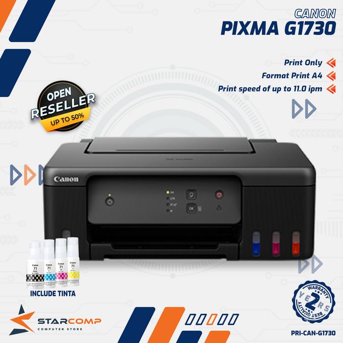 Promo Printer Canon PIXMA G1730 Print Only InkTank Cicil 0% 3x - Kab ...