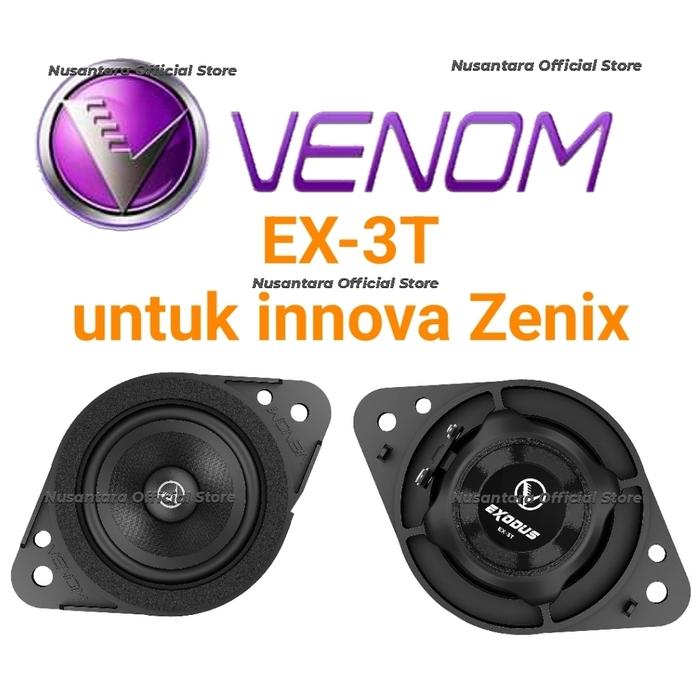 Jual Venom EXODUS EX-3T Toyota innova Zenix 3 inch Full Range Speaker ...
