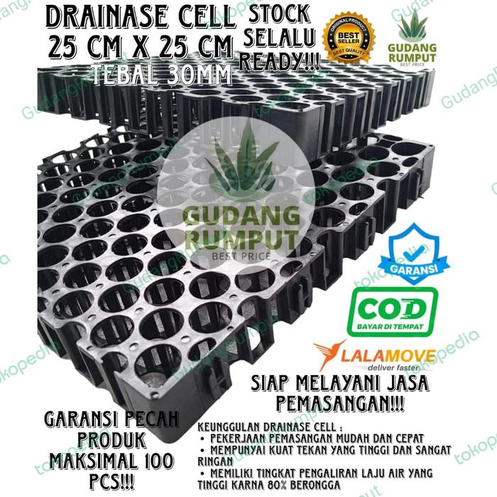 Jual Drainase cell || drain cell || drainage cell 30mm 25x25cm ...