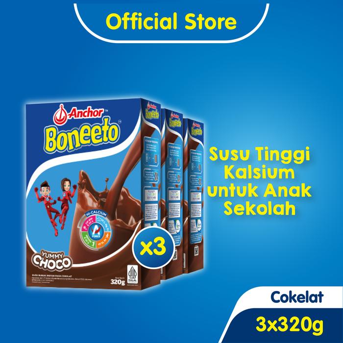 Promo Boneeto Susu Bubuk Cokelat 3 x 320g- Daya Pikir dan Tubuh Aktif ...
