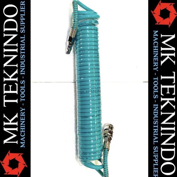 Jual Selang Angin 6 Meter Spiral Recoil Hose Kompresor Untuk Cat dan ...