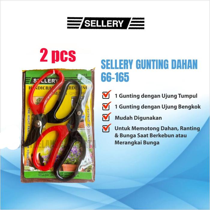 Jual Sellery 66-165 Gunting Dahan Tanaman Kerajinan Tangan 5 Inch Set 2 ...
