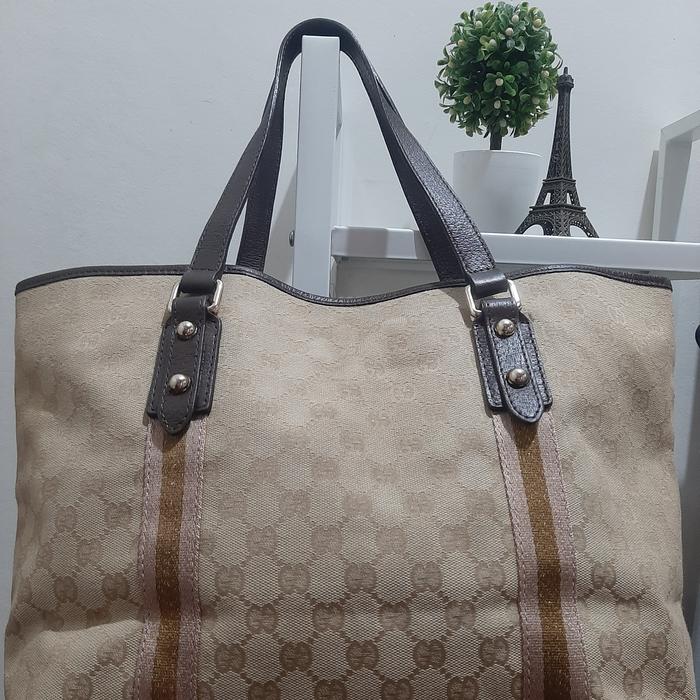 Jual Preloved Tote Bag Gucci Kanvas - Kota Bandung - Hunneyz | Tokopedia