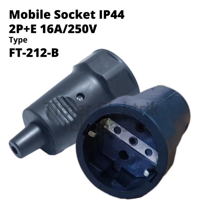 Jual Mobile Socket 2P+E 16A/250V IP44 type FT-212-B - Jakarta Pusat ...