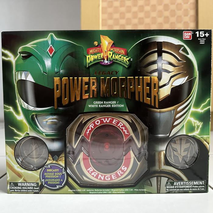 Jual LEGACY POWER MORPHER GREEN WHITE POWER RANGER TOMMY ORIGINAL NEW ...