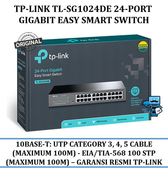 Jual Tp-Link Tl-Sg1024de 24-Port Gigabit Easy Smart Switch - Original ...