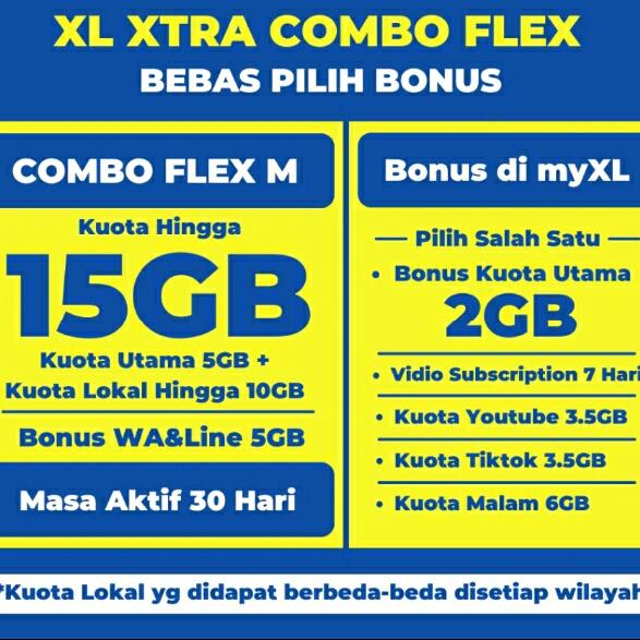 Jual Paket Data / Kuota XL Xtra Combo FLex M 30 hari - Jakarta Barat - Kios Sahabat Dunia ...