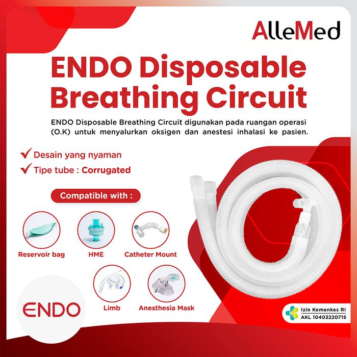 Jual ENDO Disposable Breathing Circuit - Adult (22 mm) - Kota Surabaya ...