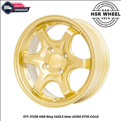 Jual Velg Racing Hsr Wheel Model TE37 R14 Lebar 6 Buat 4X100 Glossy ...