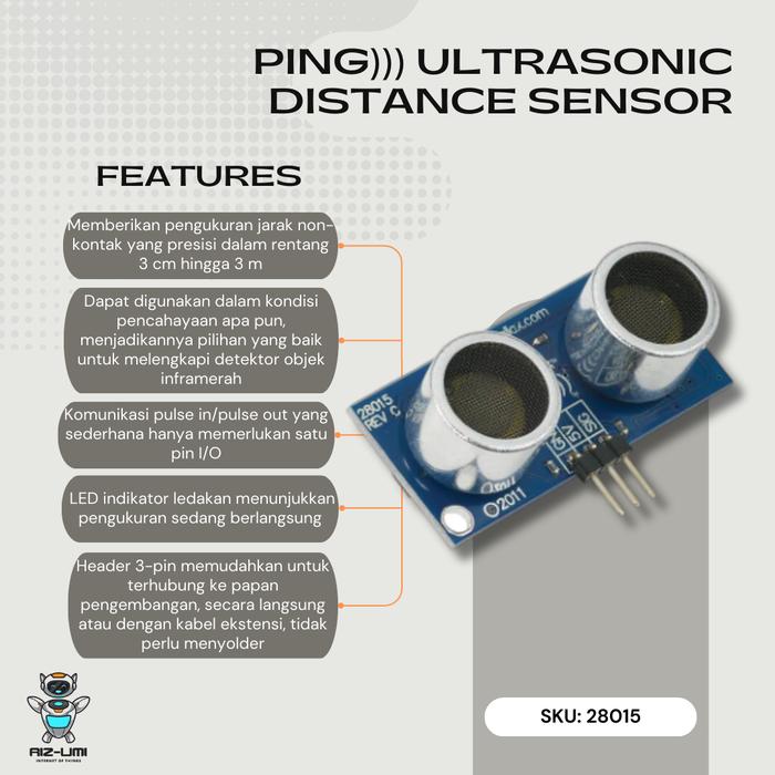 Jual Parallax Ping Ultrasonic Sensor Kab Sleman Riz Umi Tokopedia