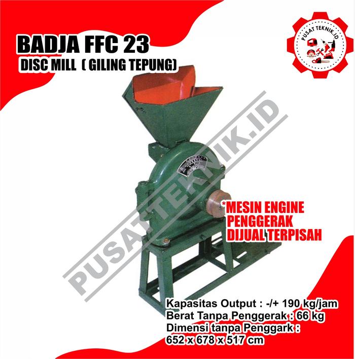 Jual MESIN GILING PENEPUNG BERAS JAGUNG BADJA FFC 23 / DISK MILL FF23 ...