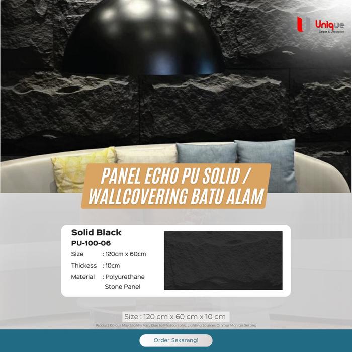 Jual Wall Panel Batu Alam Tempel / Panel Echo PU Solid 10cm Desain ...
