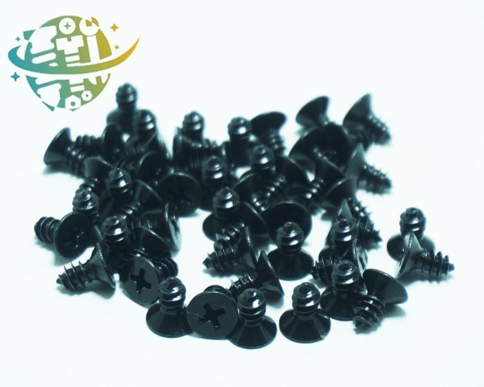 Jual Skrup TF Hitam Sekrup Flat Head Black 5 x 10 mm - Jakarta Timur ...