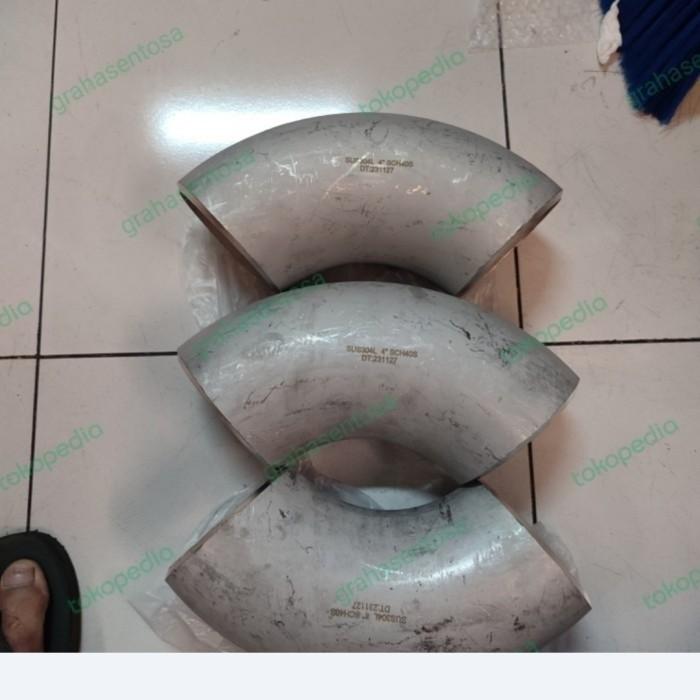 Jual ELBOW LAS SCH 40 Stainless SS304 4"inch / KNEE SCH 40 SS304 - Jakarta Barat ...