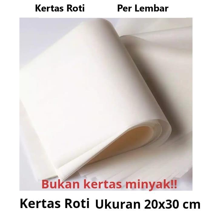 Jual 20 x 30Cm Kertas Roti Putih Wrapping Paper Alas Baking Tatakan ...