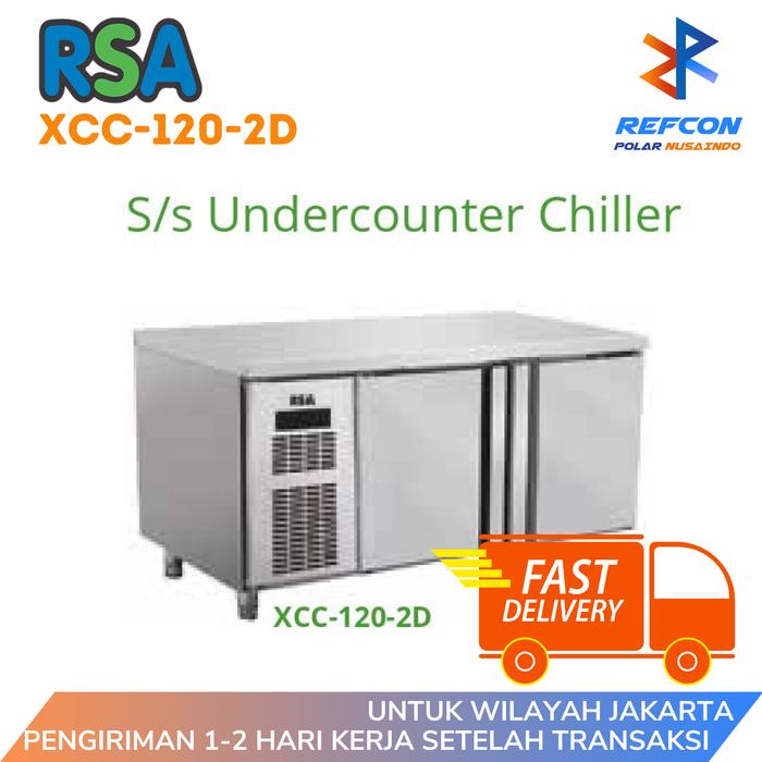 Promo Undercounter Chiller RSA XCC 120 2D S/S Stainless 2 Pintu 241 L ...