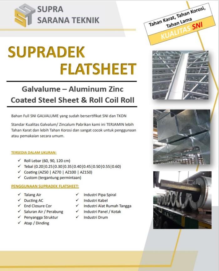 Jual Plat seng galvalum 1mm L 120 cm SUPRADEK Bahan SNI Plat Zincalume ...