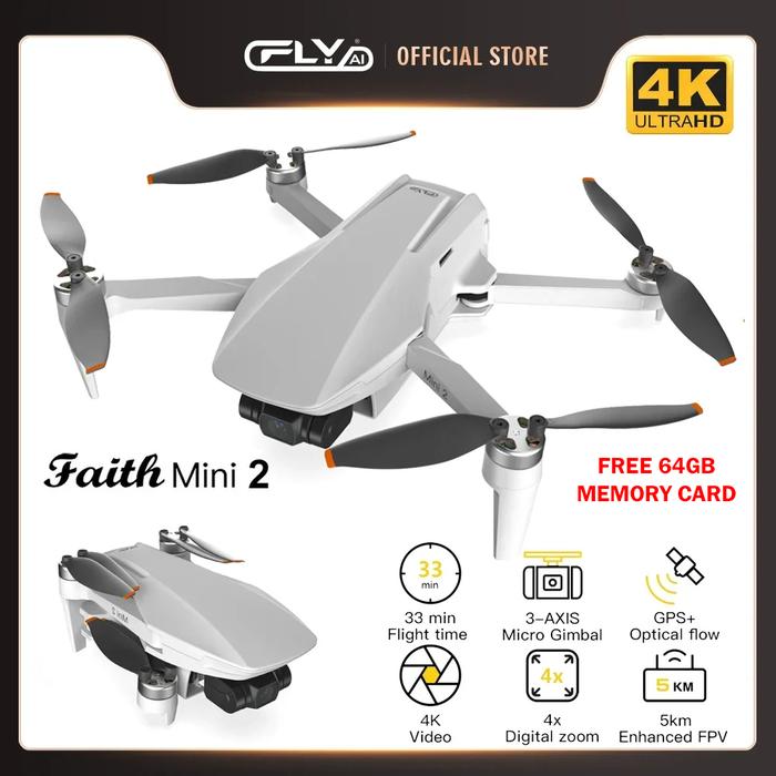 Jual Cfly Faith Mini 2 Gps Drone 4k Video 3-axis Gimbal C-fly Faith ...