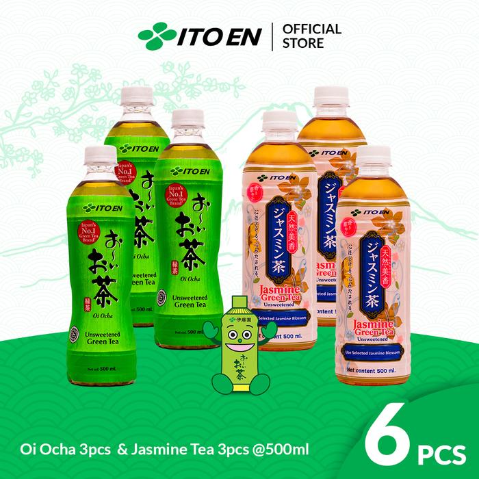 Promo ITO EN Paket Jasmine Tea 3 pcs & Oi Ocha Tea 3 pcs - Bundle Mix ...