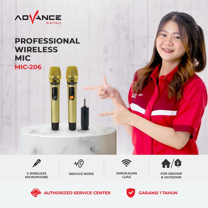 Promo Advance Microphone Double Wireless MIC-206 - Jakarta Utara ...