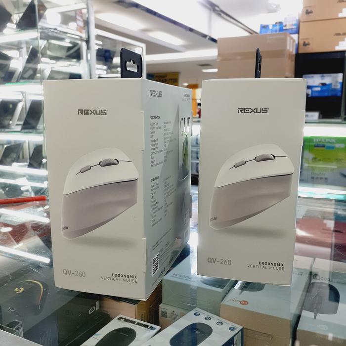 Jual Mouse rexus QV-260 ergonomic vertikal bluetooth+2.4G - Jakarta ...