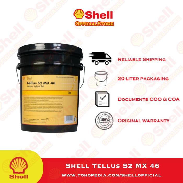 Jual Shell Tellus S2 MX 46 - Industrial Hydraulic Fluid, Group II Base ...