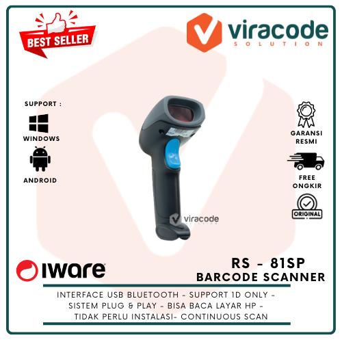 Jual Barcode Scanner Usb Bluetooth Wireless 1D/2D Auto Scan Iware R8 ...