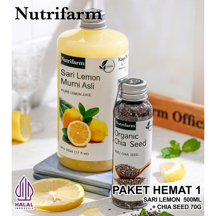 Jual NUTRIFARM PAKET 2 IN 1 ISI SARI LEMON DAN CHIA SEED ORIGINAL - Kab ...