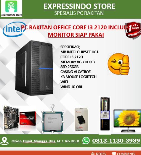 Jual Komputer/PC rakitan i3 2120 sama monitor siap pakai - Jakarta ...