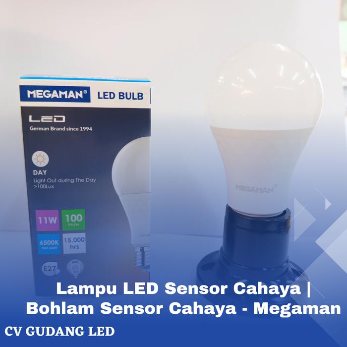 Jual Lampu LED Sensor Cahaya | Bohlam Sensor Cahaya Putih - Megaman ...
