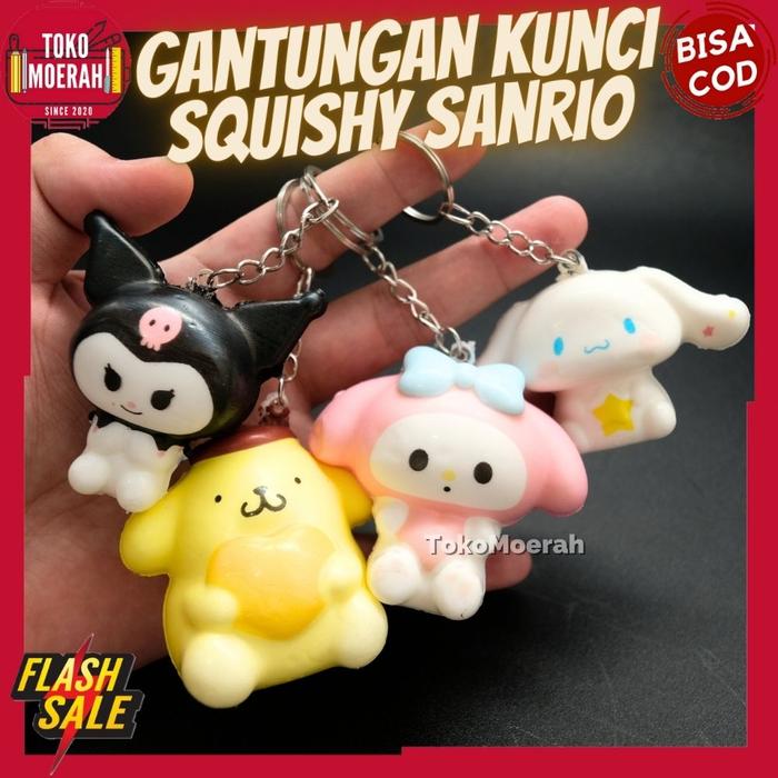 Jual GANTUNGAN KUNCI SANRIO SQUISHY MAINAN KEYCHAIN BONEKA SQUISHY ...