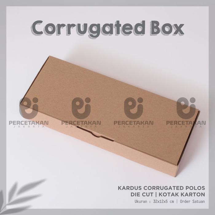 Jual KARDUS CORRUGATED 32x12x5 CM | DIE CUT | BOX PACKING | KOTAK ...