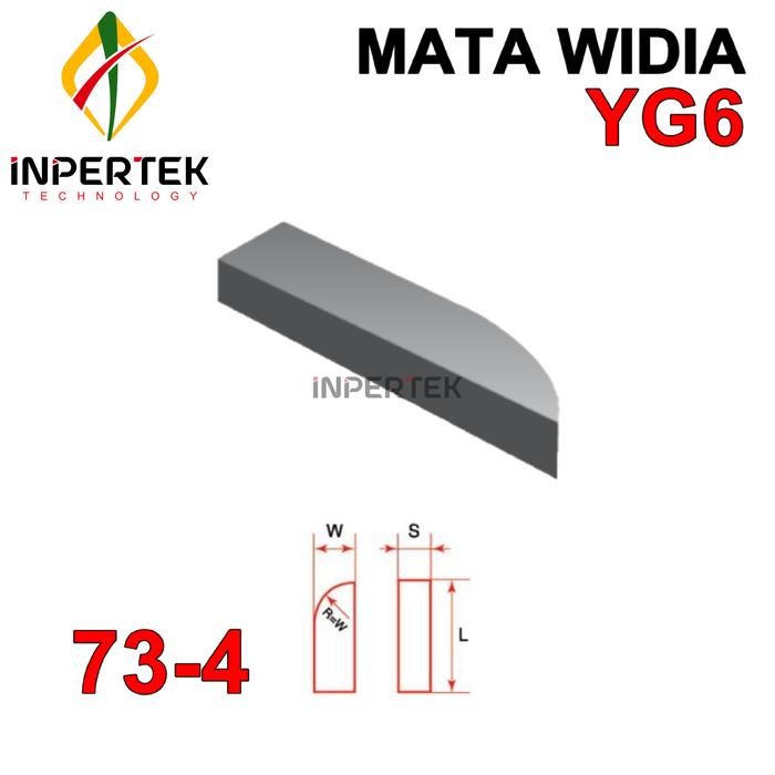 Promo Mata Widia 73-4 YG6 Pahat Bubut Tip 73-4 YG 6 Cemented Carbide Brazed - Kab. Bekasi ...