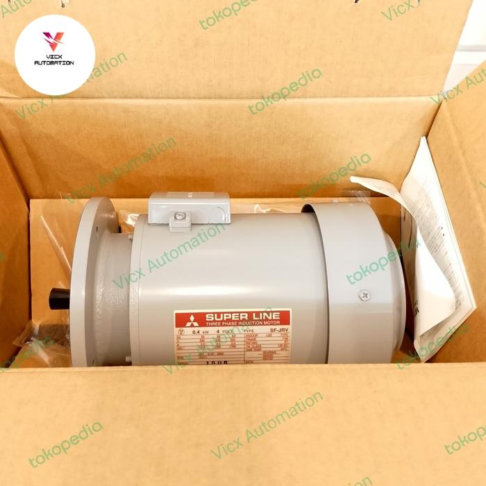 Jual Mitsubishi Super Line SF-JRV 400W 0,4kw 4P 200V Induction Motor - Jakarta Barat - Vicx ...