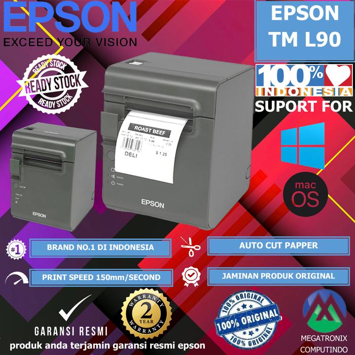 Jual Printer Barcode Direct Thermal Label Epson TM-L90 USB + SERIAL 412 - Jakarta Pusat ...