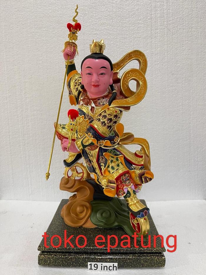 Jual patung dewa naca / na cha / locia - 19 inch - kayu taiwan - l24 ...