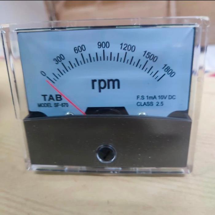 Jual Tachometer / RPM Meter Analog 0-1000 RPM 1Ma 10V DC - Jakarta ...