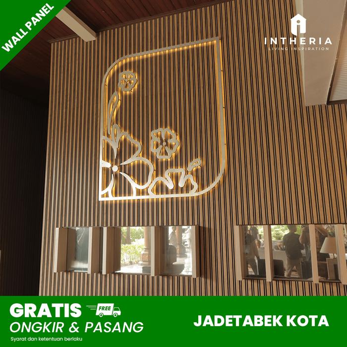 Jual Wall Panel BALIAN - F03 Gold Pine Low Bar / Panel Dinding - Kab ...