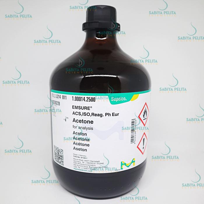 Promo Acetone CH3COCH3 for analysis Merck 1.00014.2500 Cap. 2,5L - Kota ...